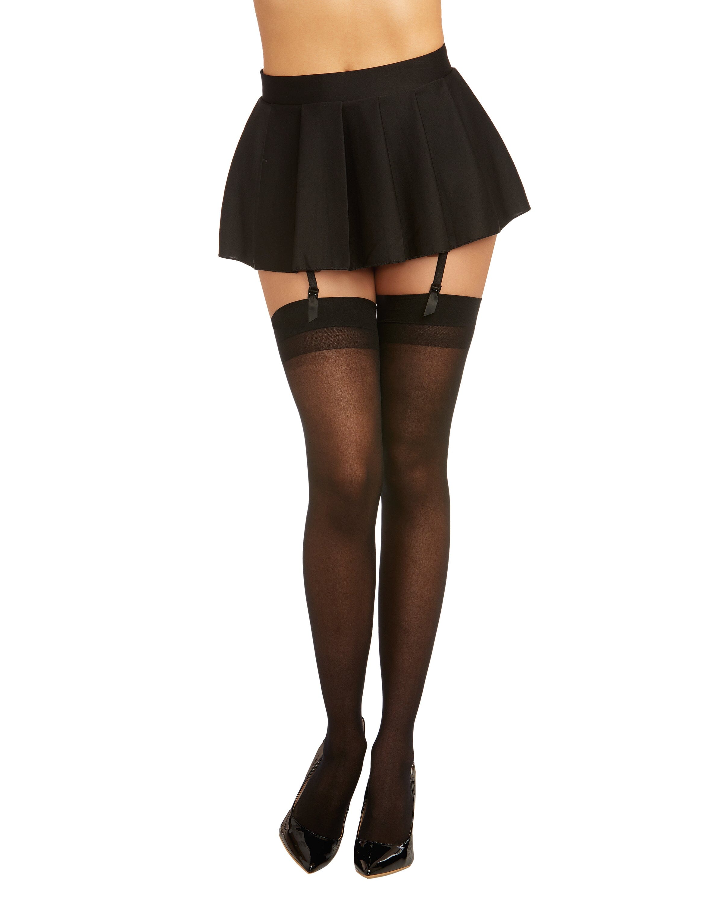 Dreamgirl Sheer Thigh Highs with Back Seam – Elegant Up